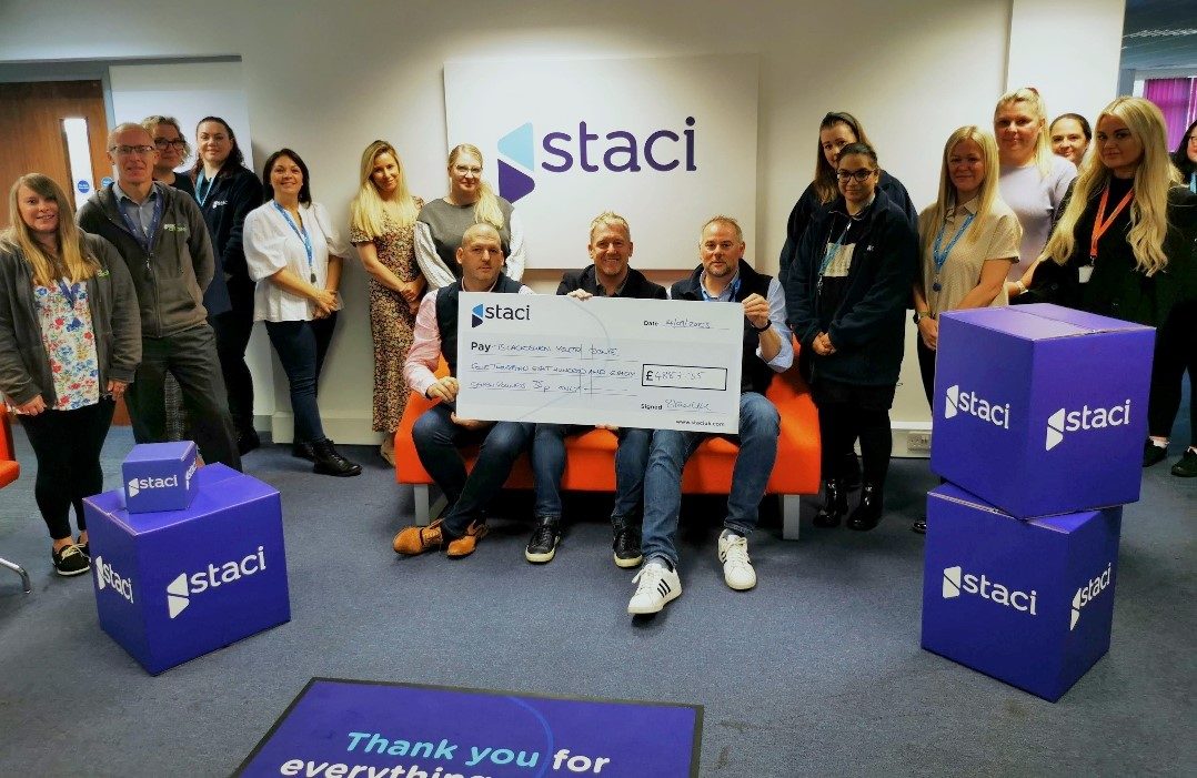 Staci UK donates £5,000 to Blackburn Youth Zone - Staci Group
